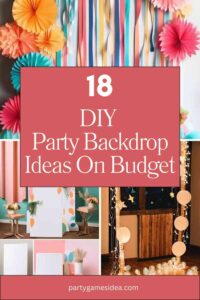 18 DIY Party Backdrop Ideas On Budget - Fun Party Games Ideas for ...