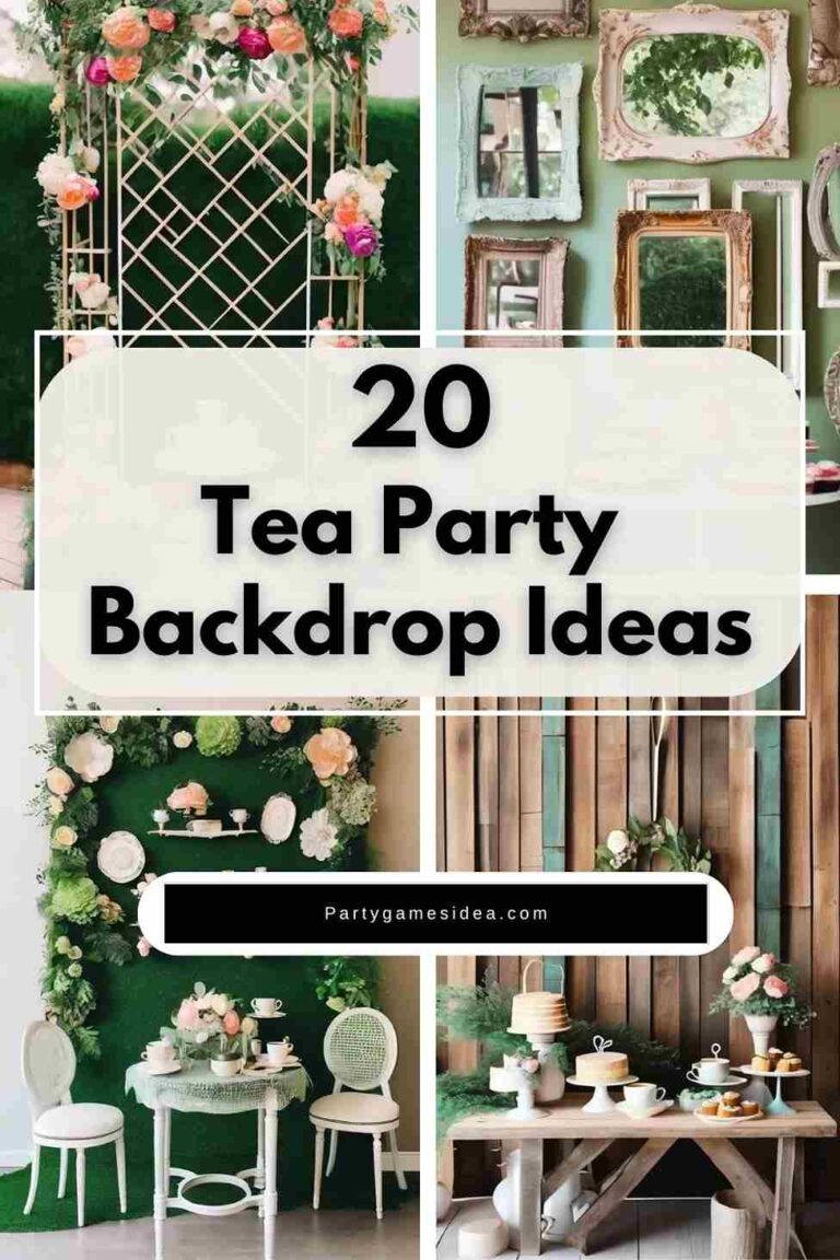 20 Easy & Simple Tea Party Backdrop Ideas - Fun Party Games Ideas for ...