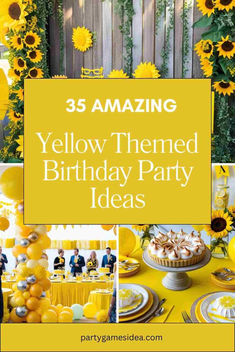 Yellow Themed Birthday Party Ideas [Fun, Amazing] - Fun Party Games ...