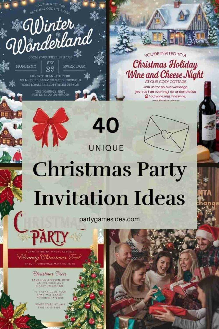 40 Unique Christmas Party Invitation Ideas - Fun Party Games Ideas for ...