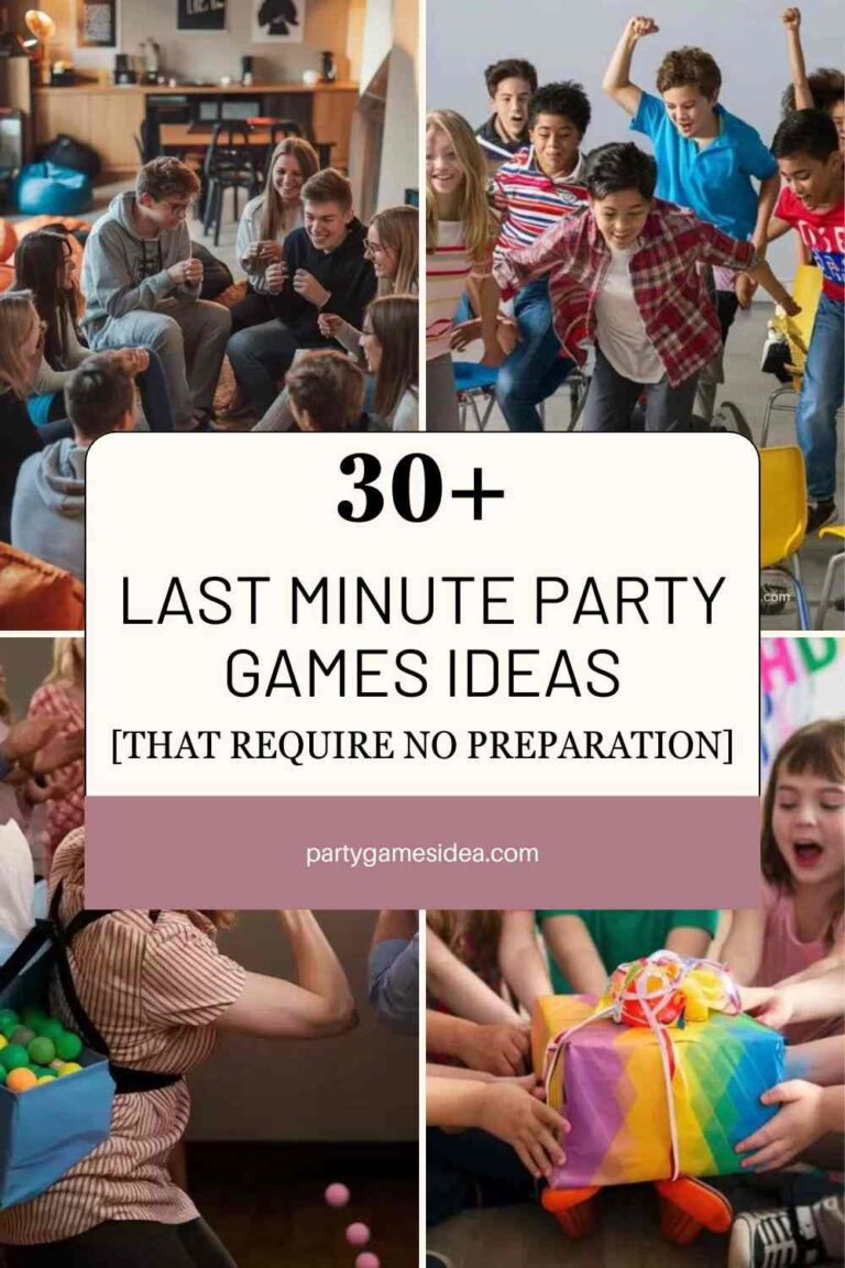 30+ Last Minute Party Games Ideas [That Require No Preparation] - Fun ...