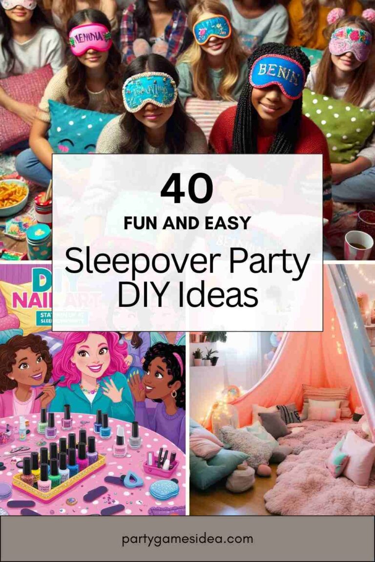 40 Fun and Easy Sleepover Party DIY Ideas - Fun Party Games Ideas for Adults and Kids