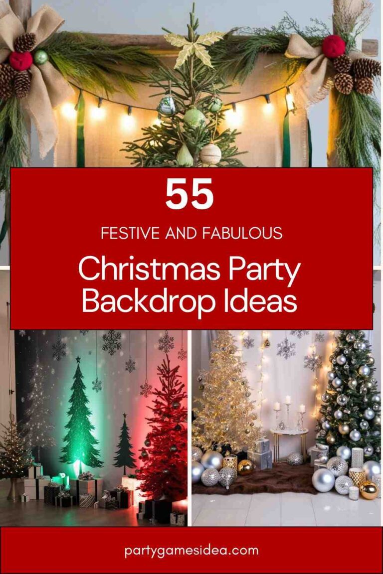 55 Festive and Fabulous Christmas Party Backdrop Ideas - Fun Party ...