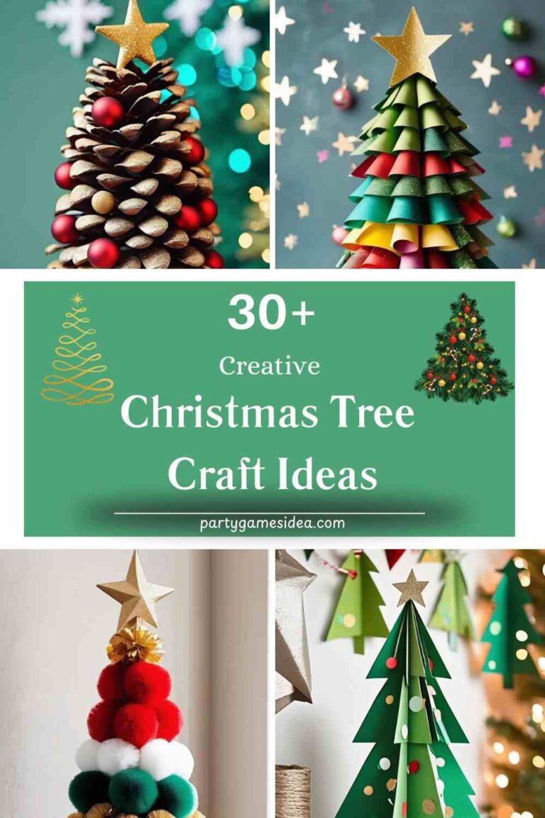 30+ Creative Christmas Tree Craft Ideas - Fun Party Games Ideas for ...