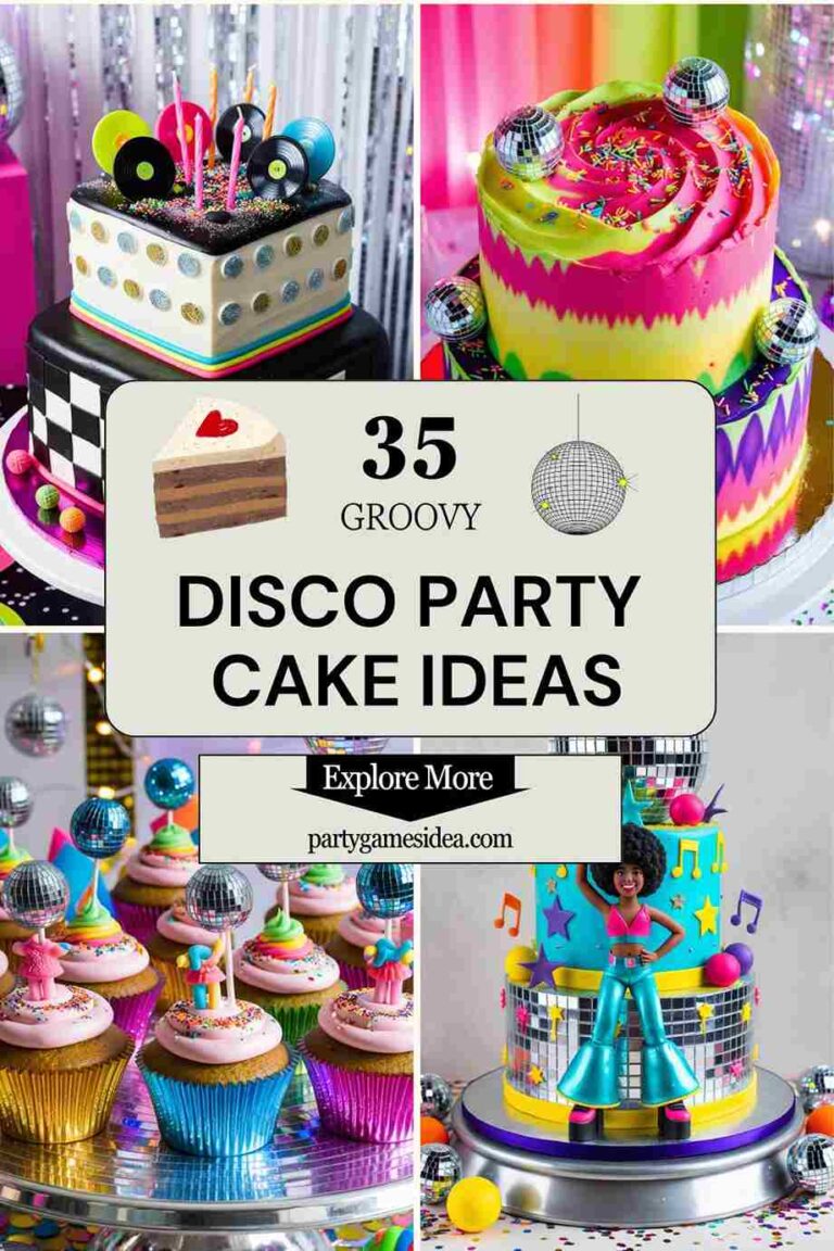 35 Groovy Disco Party Cake Ideas for a Funky Celebration - Fun Party Games Ideas for Adults and Kids
