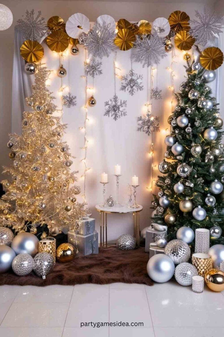 55 Festive and Fabulous Christmas Party Backdrop Ideas - Fun Party ...