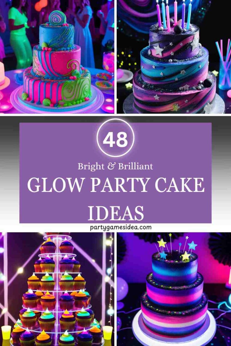 48 Bright & Brilliant Glow Party Cake Ideas - Fun Party Games Ideas for ...