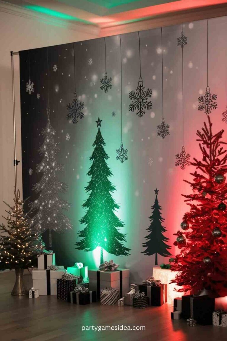 55 Festive and Fabulous Christmas Party Backdrop Ideas - Fun Party ...