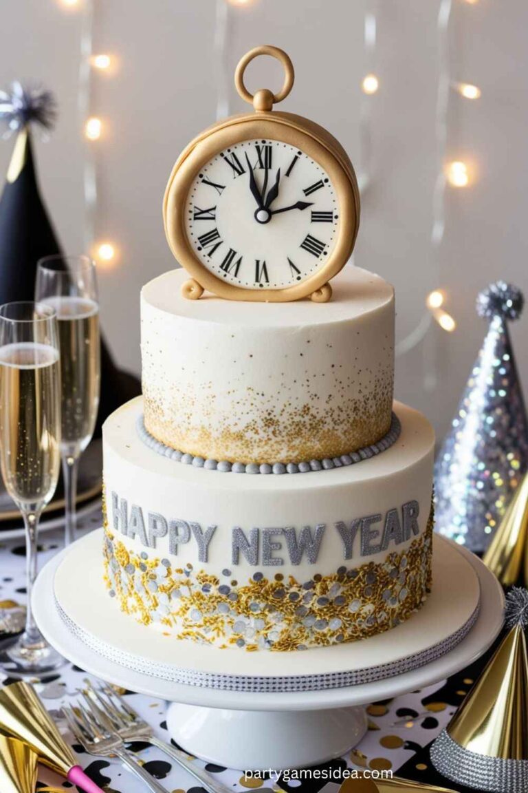 43 Creative and Delicious New Year Cake Ideas - Fun Party Games Ideas ...