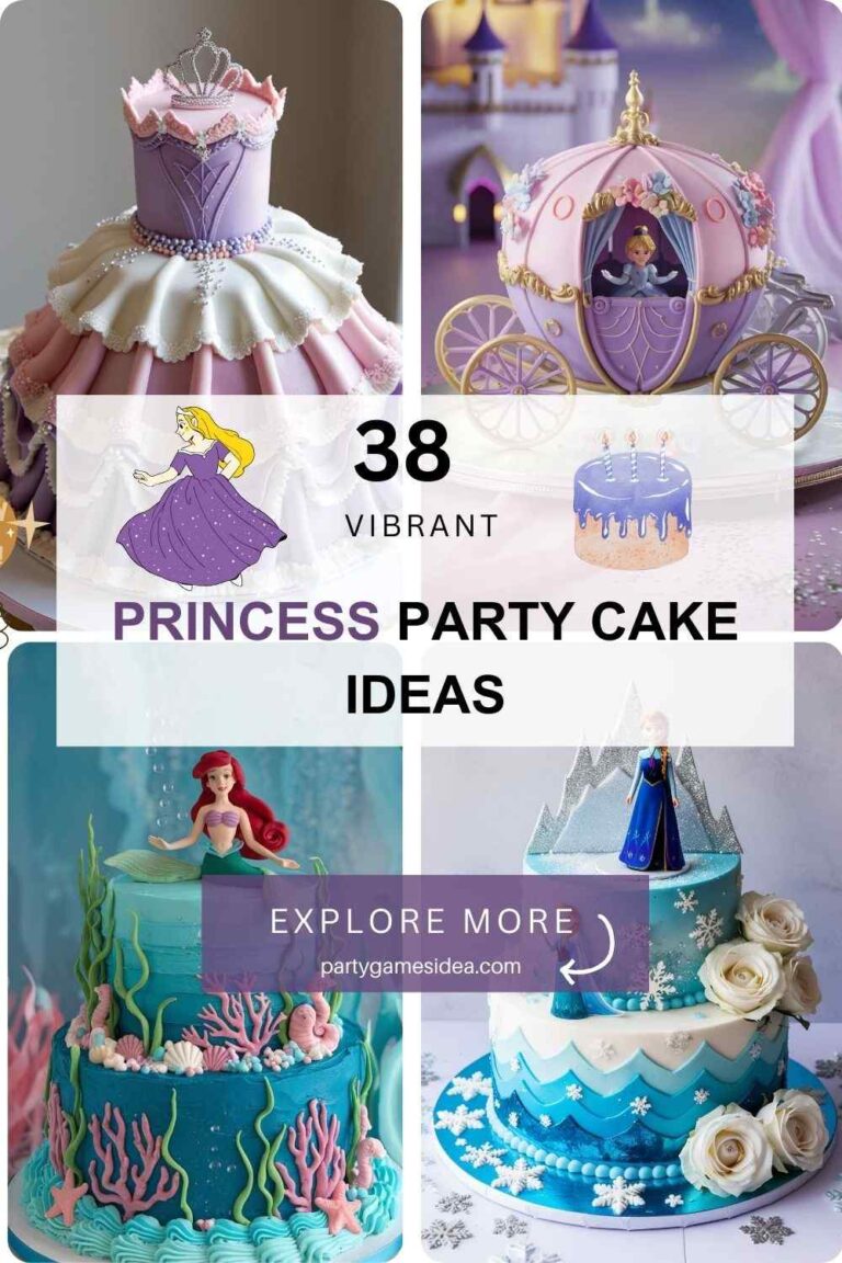 38 Vibrant Princess Party Cake Ideas - Fun Party Games Ideas for Adults ...