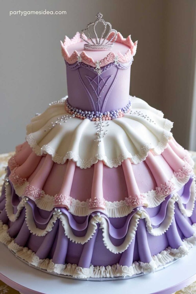 38 Vibrant Princess Party Cake Ideas - Fun Party Games Ideas for Adults ...
