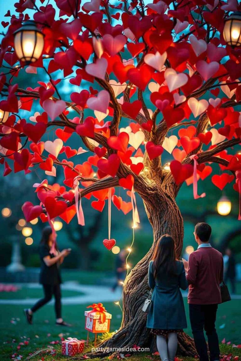 50 Whimsical Valentine's Day Tree Ideas - Fun Party Games Ideas for ...