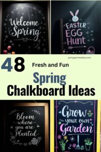 48 Fresh and Fun Spring Chalkboard Ideas - Fun Party Games Ideas for ...