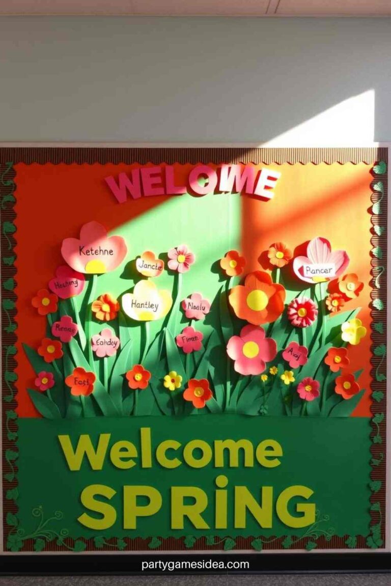 58 Fresh and Creative Spring Bulletin Board Ideas - Fun Party Games ...