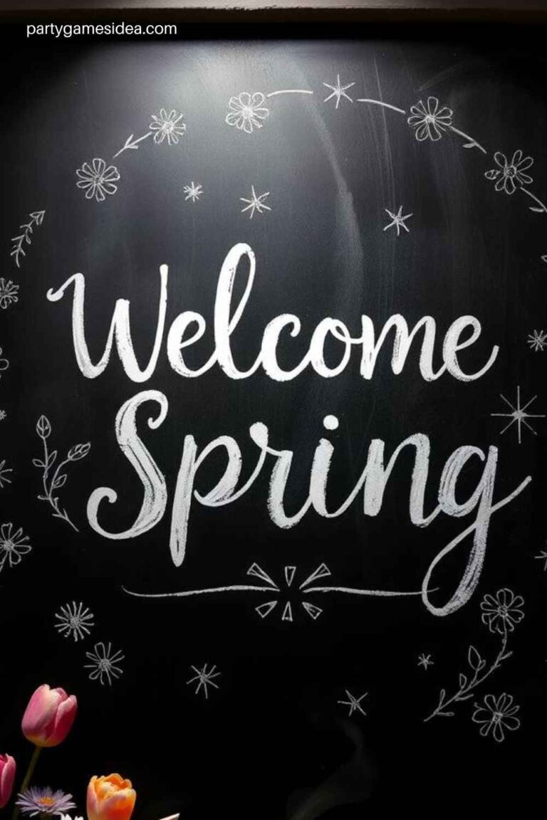 48 Fresh and Fun Spring Chalkboard Ideas - Fun Party Games Ideas for ...