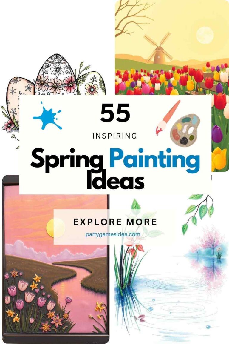 55 Inspiring Spring Painting Ideas - Fun Party Games Ideas for Adults ...